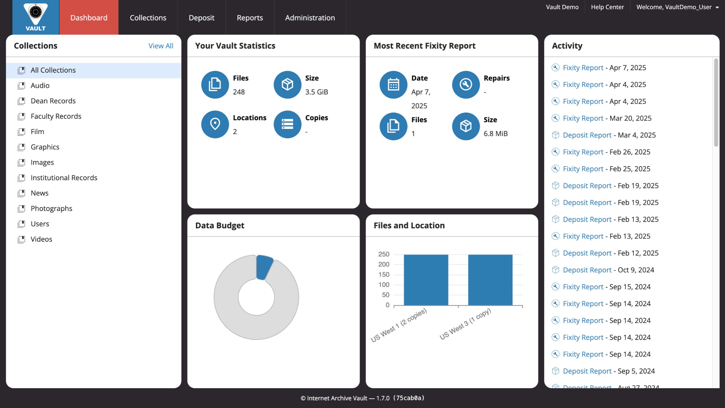 Account Basics – Vault Support